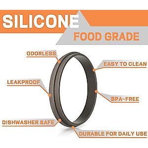 Mimore 6 Pack Gasket for Gatorade Water Bottle Lid Replacement, Food Grade Silicone Water Bottle Gasket Replacement Compatible with Gatorade GX Bottle Rubber Seal