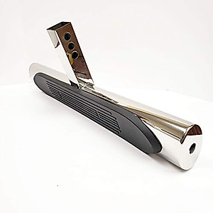 LEDIN 28" Lx3 Hx4 W Towing Hitch Step Bar 2" Receiver Chrome 4" Oval Straight Universal Truck Trailer Rear Bumper Guard