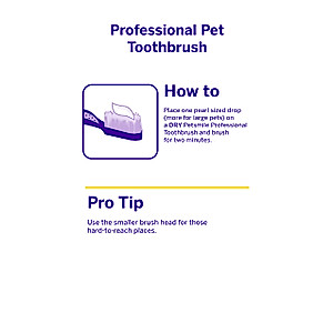 petsmile Professional Pet Toothbrush - Patented 45° Cat & Dog Toothbrush for Small & Large Animals - Pet Accessories for Dental Care - VOHC Approved Dog Teeth Cleaning - Dog Toothpaste Not Included
