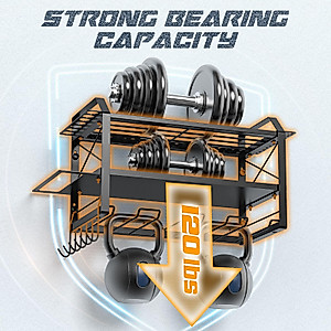 Bovkeoy Power Tool Organizer Wall Mount for Tool Storgae, 3 Layers Drill Holder Tool Organizers and Storage for Garage Organization Utility Rack with Screwdriver Holder/Plier Holder/Hammer Holder