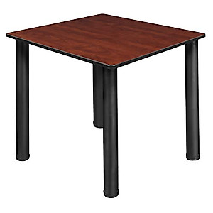 Regency Kee Square Dining & Activity Table with with Slim Lightweight Tabletop, 30", Maple/Chrome