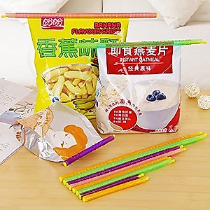 3Pcs Plastic Magic Sealing Clip Food Sealing Rod Sealing Strip