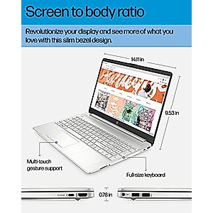 [Windows 11 Pro] HP 15 15.6" HD Business Laptop Computer, 8-Core AMD Ryzen 7 5700U (Beats i7-1180G7), 32GB RAM, 1TB PCIe SSD, Numeric Keypad, Fast Charge, Wi-Fi 6, Bluetooth, Long Battery Life, w/Hub