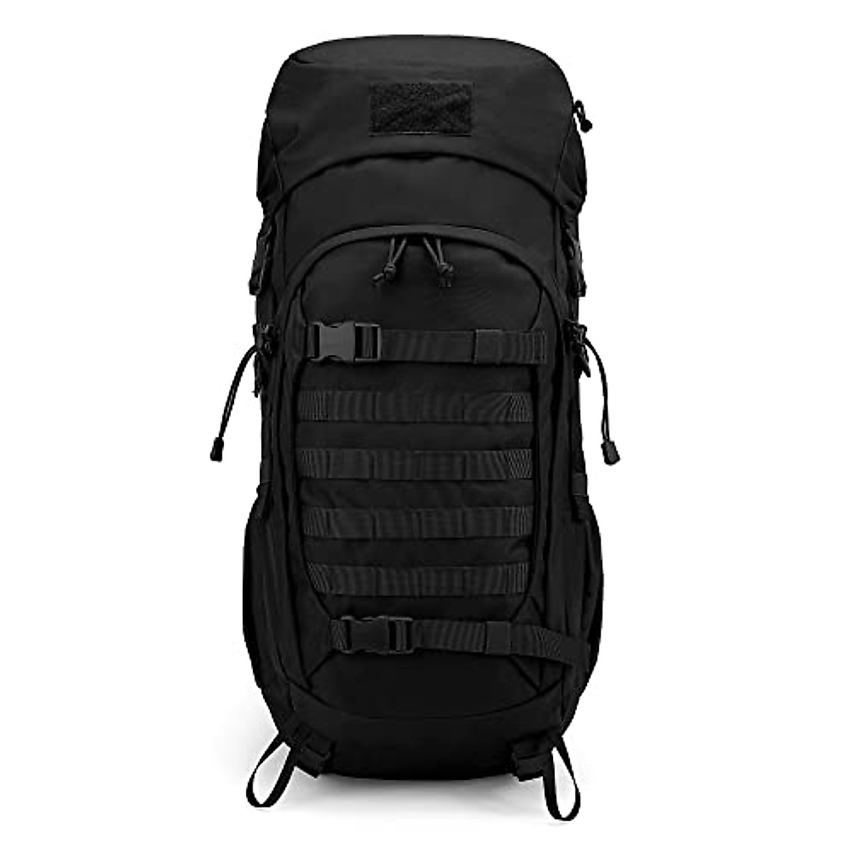 Mardingtop 50 Liter Internal Frame Backpack with Rain Cover for Military Camping Hiking Traveling Black-M5973