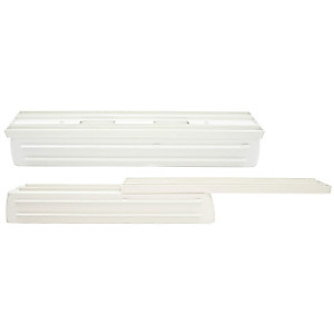 HOME-X Sliding Pot and Pan Lid Organizer, Cabinet and Drawer Storage for Kitchen Supplies, Cutting Boards Organizer-(19” L)