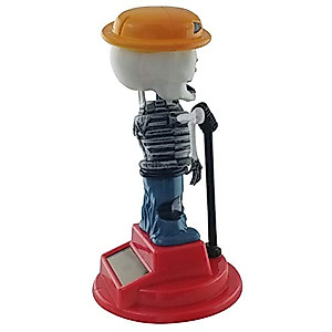 Day of The Dead Bobble Head Singer | Solar Powered Dancing Toys | Skeleton Day of The Dead Singer | Day of The Dead Decorations | Dashboard bobbleheads