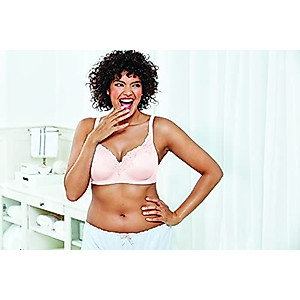 PLAYTEX Womens Secrets Underwire Full-coverage Balconette T-shirt For Full Figures, Us4823 Bra, Nude, 38C US