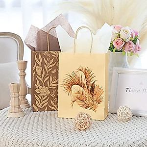 TOMNK 72 Pieces Small Gift Bags with 72 Tissue Paper 12 Colors Bulk Party Favor Bags with Handles, Rainbow Paper Bags Goodie Bags for Christmas Day, Wedding, Baby Shower, Birthday, Party and Gifts