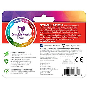 SmartyKat (3 Count) Skitter Critters Catnip Cat Toys - Gray/Cream, 3 Count