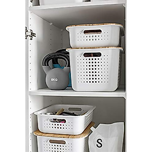 SmartStore Basket Bamboo Lid Colour, One Size