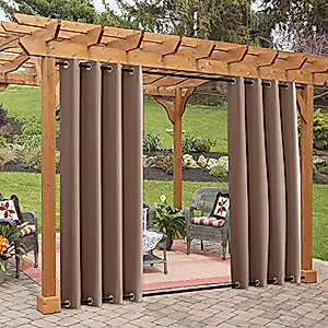 StangH Extra Long Velvet Curtains & Top Bottom Grommet Outdoor Curtains