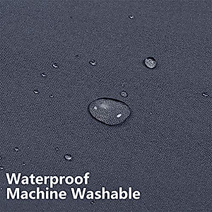 Splat Mat for Under High Chair/Arts/Crafts, WOMUMON Washable Spill Waterproof Anti-Slip Floor Protector Splash Mat, Messy and Table Cloth (Gray)