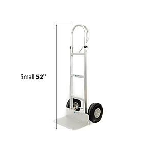 Aluminum Dolly Cart for Moving | Hand Truck with Horizontal Loop Handle (52")