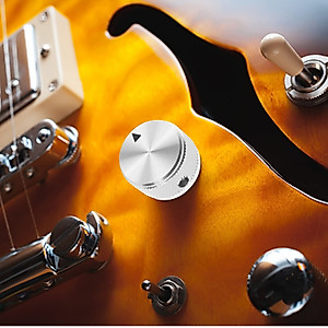 Rotary Electronic Control Potentiometer Knob: 2pcs Volume Control Knob Audio Knob Guitar Knob Knob Aluminum Alloy Amplifier Knob with Wrench and Screws