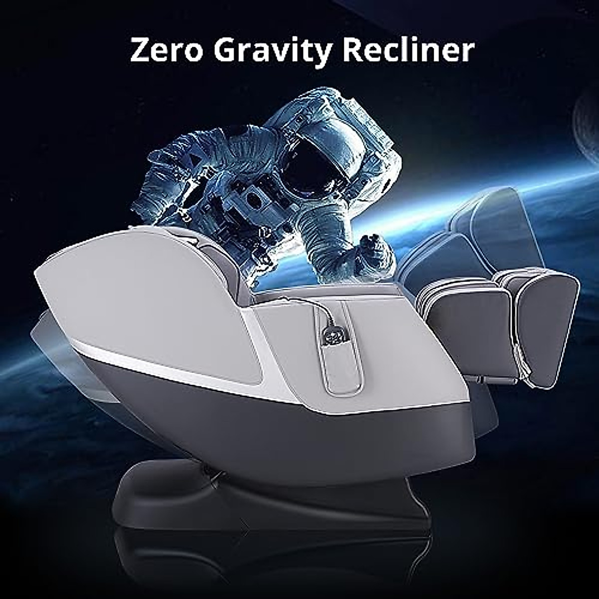 MYNTA 2024 Upgraded 3D Massage Chair, Full Body Massage Chair Recliner with Zero Gravity, Body Scan, Thai Stretch, Heat, Airbags, Bluetooth Speaker, Fully Assembled, MC2100 (Grey)