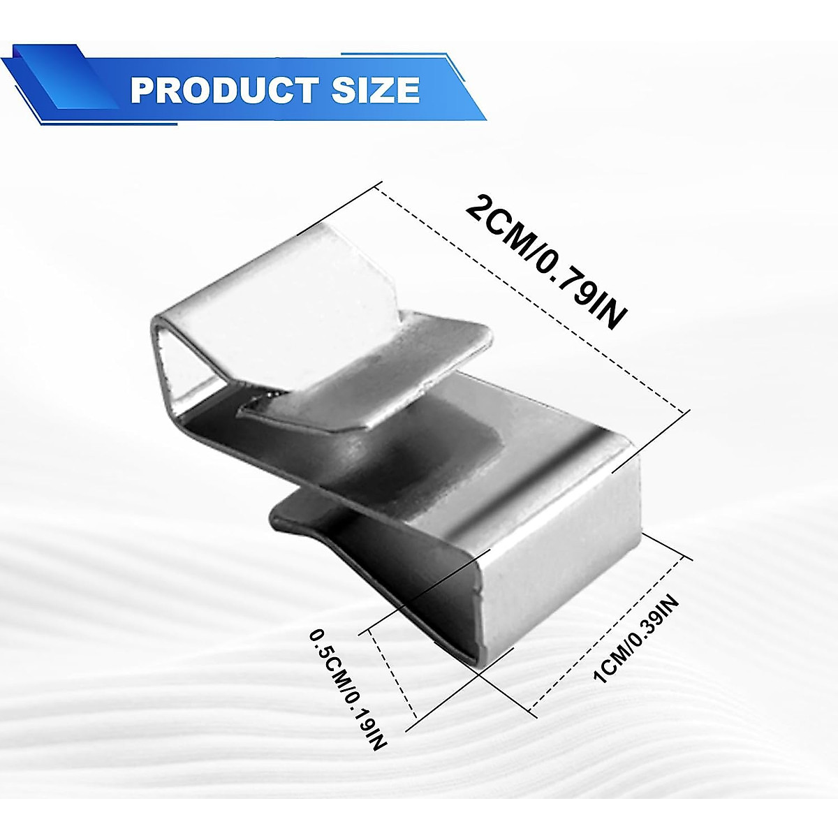 25 PCS Trailer Frame Wire Clips, Replacement Parts Accessories for Automotive Wires Management, Cable Organization for for Boat Trailer, Stainless Steel Trailer Wiring Clips