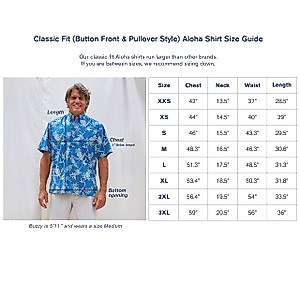 Reyn Spooner Men's Heihei Wa'a Tailored Button Front Oceanic Hawaiian Aloha Shirt, Turq Sea, XL
