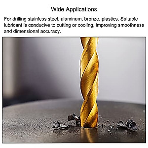 uxcell M8 x 1.25 Spiral Point Thread Tap and 6.6mm Twist Drill Bit Set, Metric Titanium Plated 6542 High Speed Steel Machine Screw Thread Tap Threading Tool