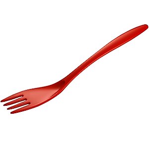 Gourmac 12-Inch Melamine Cooking & Serving Fork, Red