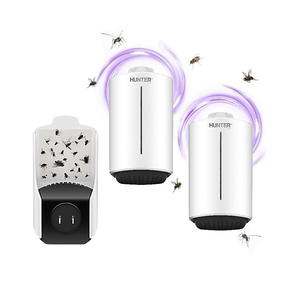 Hunter Trap Refill Glue Cards|Insect Trap and Killer |Fly Trap Refills, Sticky Board White|Plug-in Indoor Refill Glue Cards