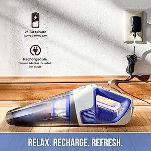 GOGOING® Handheld Vacuum Cordless - Strong Suction [9000Pa] - Rechargeable Held Held Vacuum, Portable Mini Hand Vacuum with Large Dirt Bowl, 3 Versatile Attachments & Cleaning Brush (DW189)