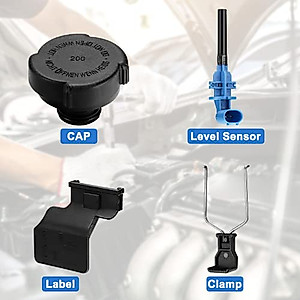 BDFHYK Coolant Recovery Kits Reservoir Tank with Sensor/Cap,Replacement for BMW E46 320i 323i 323Ci 325i 325Ci 325xi 328i 328Ci 330i 330Ci 330xi 1999 2000 2001 2002 2003 2004 2005 2006