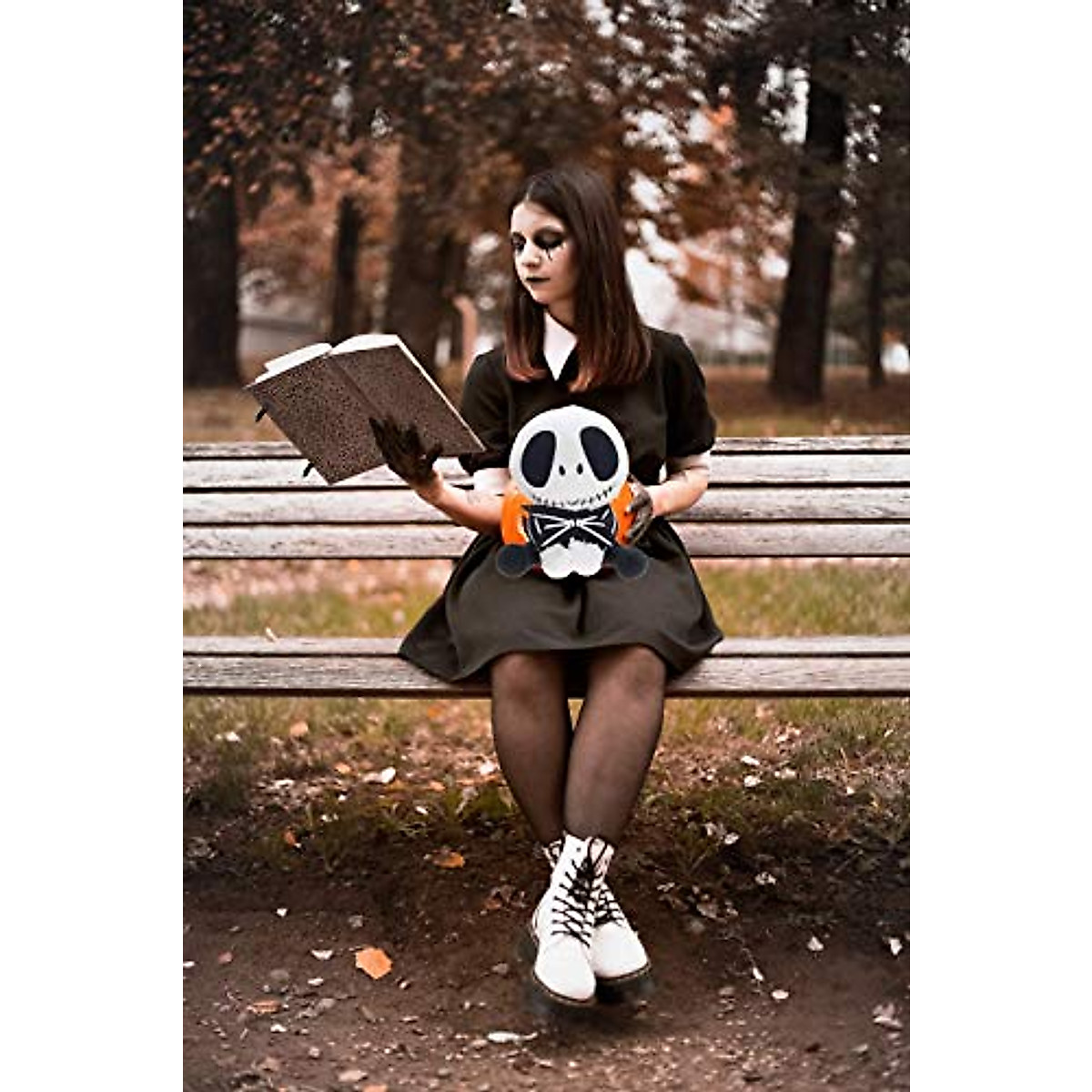 Nightmare Before Christmas Jack Skellington Plush Doll-Pumpkin King Plush Stuffed Lovely Baby Dolls (Sit Posture)