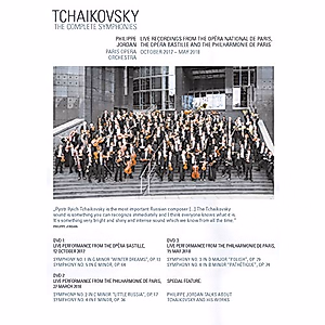 Tchaikovsky: The Complete Symphonies - Paris Opera Orchestra; Philippe Jordan (region 0 DVD)