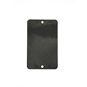 Leviton 3054-E Coverplate, Standard Single-Gang, Thermoplastic, Blank, Black, Image