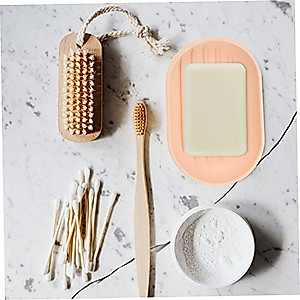 BETOOKY 1 Set Bathroom Set Hand Wash Dispenser Apothecary Storage Jar New Apartment Essentials Foaming Soap Dispenser Bathroom Décor Accessories Soap Dish Black Necessity Bohemian Plastic