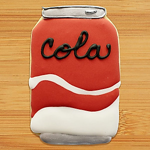 Soda Beer Can Cookie Cutter 4 Inch - Made in the USA – Cookie Cutters Tin Plated Steel Soda Beer Can Cookie Mold