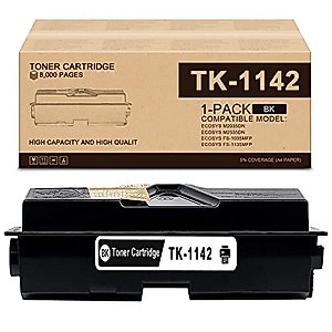 【8,000 Pages】 Super High Yield Compatible TK-1142 Toner Cartridge Replacement for Kyocera ECOSYS M2035dn M2535dn FS-1035MFP FS-1135MFP Printer (Black,1-Pack)