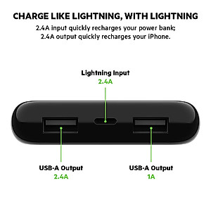 Belkin Boost Charge Power Bank 10K with Lightning Connector.