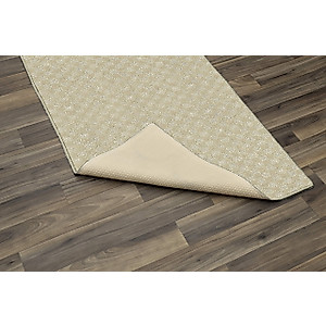 Garland Rug Medallion Area Rug, 2-Feet by 12-Feet, Tan