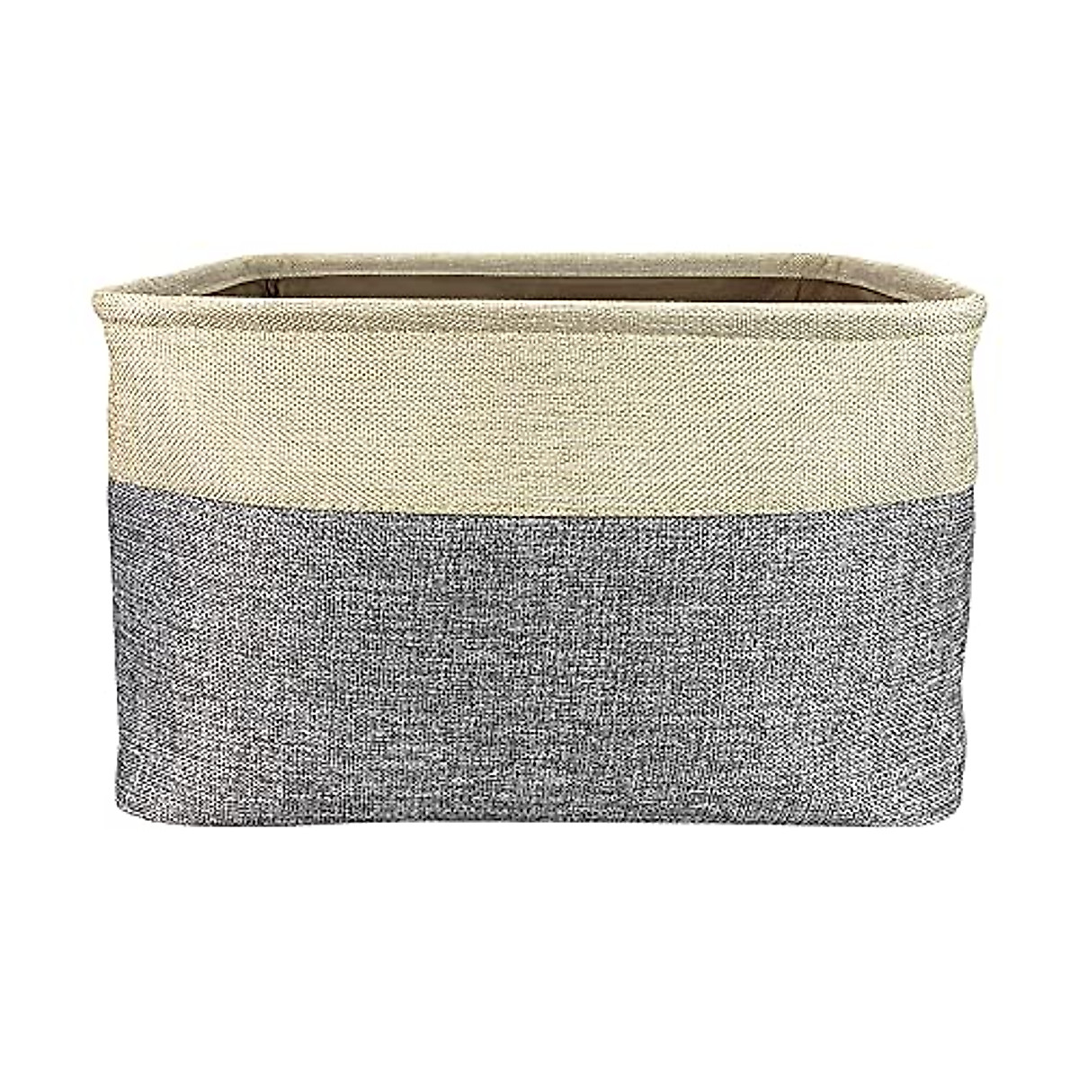 MALIHONG Custom Foldable Storage Basket with Lovely Dog Dachshund Collapsible Sturdy Fabric Pet Toys Storage Bin Cube with Handles for Organizing Shelf Home Closet, Grey and White