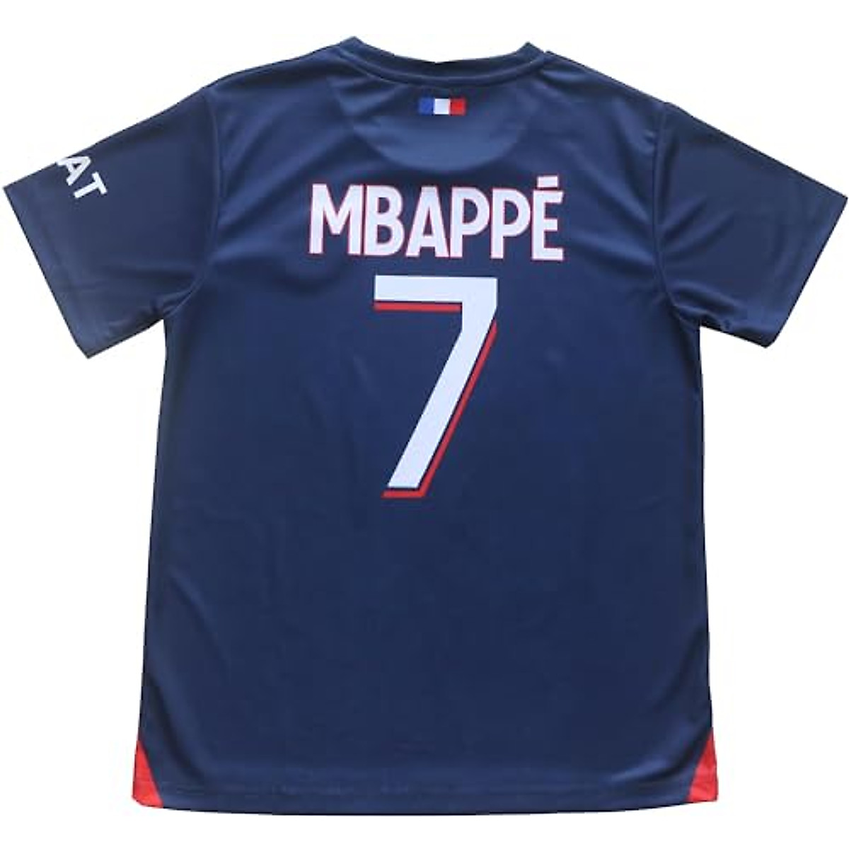 ORGBRAIN 2023/2024 Home #7 Football Soccer Kids Jersey Shorts Socks Set Youth Sizes (Navy, 24)