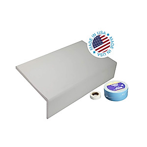 Kidkusion Soft Seat Edge Cushion | Made in USA | 36" | Taupe | Fireplace Cushion and Hearth Pad