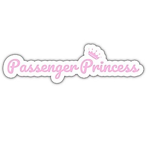 Akira Passenger Princess Sticker, Waterproof Car Decals Vinyl, Funny Car Stickers for Car Window Rear View Mirror Phone Water Bottle, Passenger Princess Car Accessories Gifts for Girlfriend