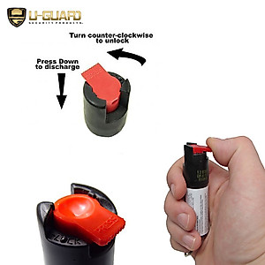 Stun Gun Micro Keychain Pepper Spray Self Defense Kit. Personal Less Lethal Weapons Bundle for Women Or Men. High Volt Rechargeable Keychain Mini Stun Gun & Key Ring Max Strength Pepper Defense Spray