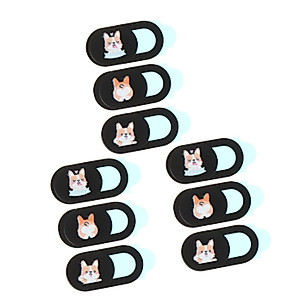 SOLUSTRE 9 Pcs Camera Privacy Cover Laptop Computer Camera Slide Blocker Laptop Camera Blocker Slider Flat Lens Cap