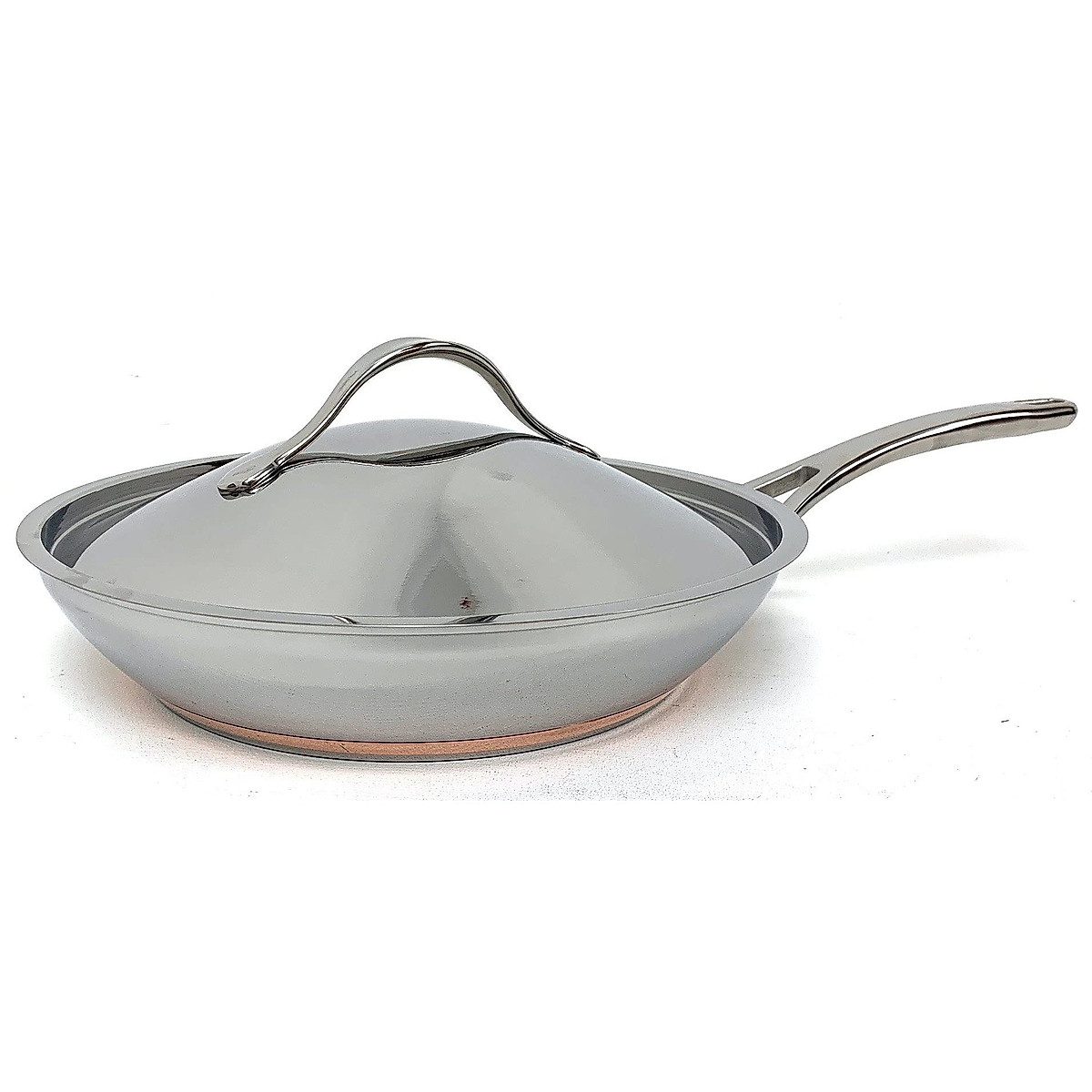 Anolon Nouvelle Stainless Steel Cookware Pots and Pans Set, 11 Piece