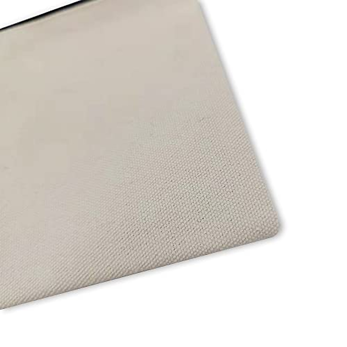 CrazyCharlie 10 Pieces Multipurpose Canvas Craft Bag Natural Color Blank DIY Cosmetic Bag with Zipper(8.2 x 5.1 inch)