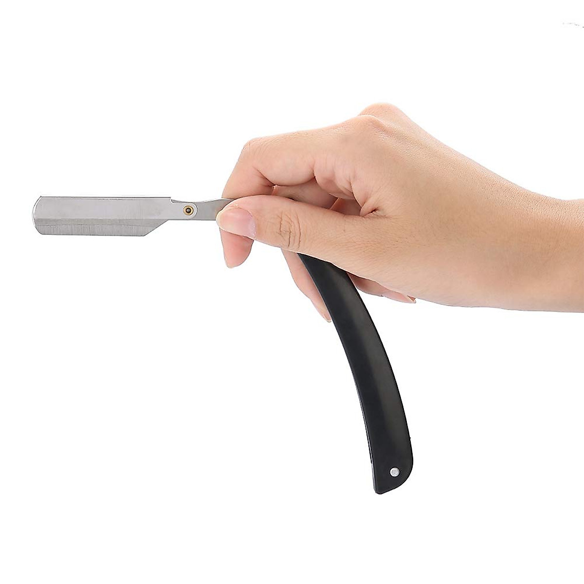 Sonew Traditional Shaver Barber Straight Blade Razor Stainless Steel Salon Folding Shaving Hair Cutting Clipper for Men