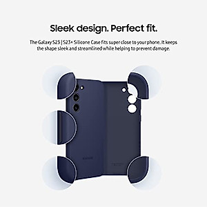 SAMSUNG Galaxy S23+ Plus Silicone Phone Case, Protective Cover w/ Color Variety, Smooth Grip, Soft and Sleek Design, US Version, EF-PS916TGEGUS, Green