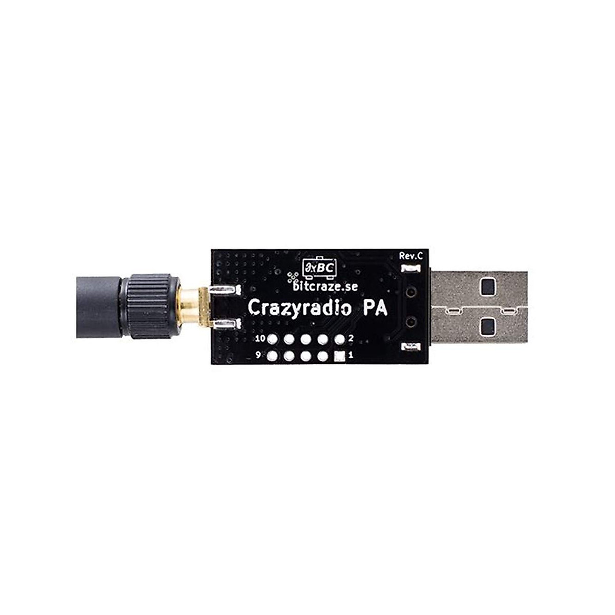Crazyradio PA - Long Range 2.4Ghz USB Radio Dongle With Antenna - DIY Maker Open Source BOOOLE