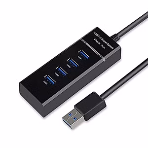 Ciglow 4 Port Hub,Portable USB 3.0 Adapter Splitter,5Gbps Data Transfer,Plug and Play,Data Hub for MacBook,PS4,Xbox One,Tablet,Etc.
