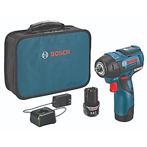 BOSCH PS82-02 12V Max EC Brushless 3/8 In. Impact Wrench Kit