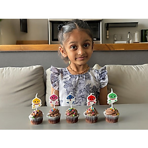 TUHI Products Birthday Cake Candles (Shark)