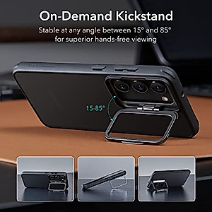 ESR for Samsung Galaxy S23 Plus Classic Kickstand Case, Adjustable Built-in Camera Ring Stand, Military-Grade Drop Protection, Case for Samsung S23 Plus, Shockproof Scratch-Resistant, Frosted Black