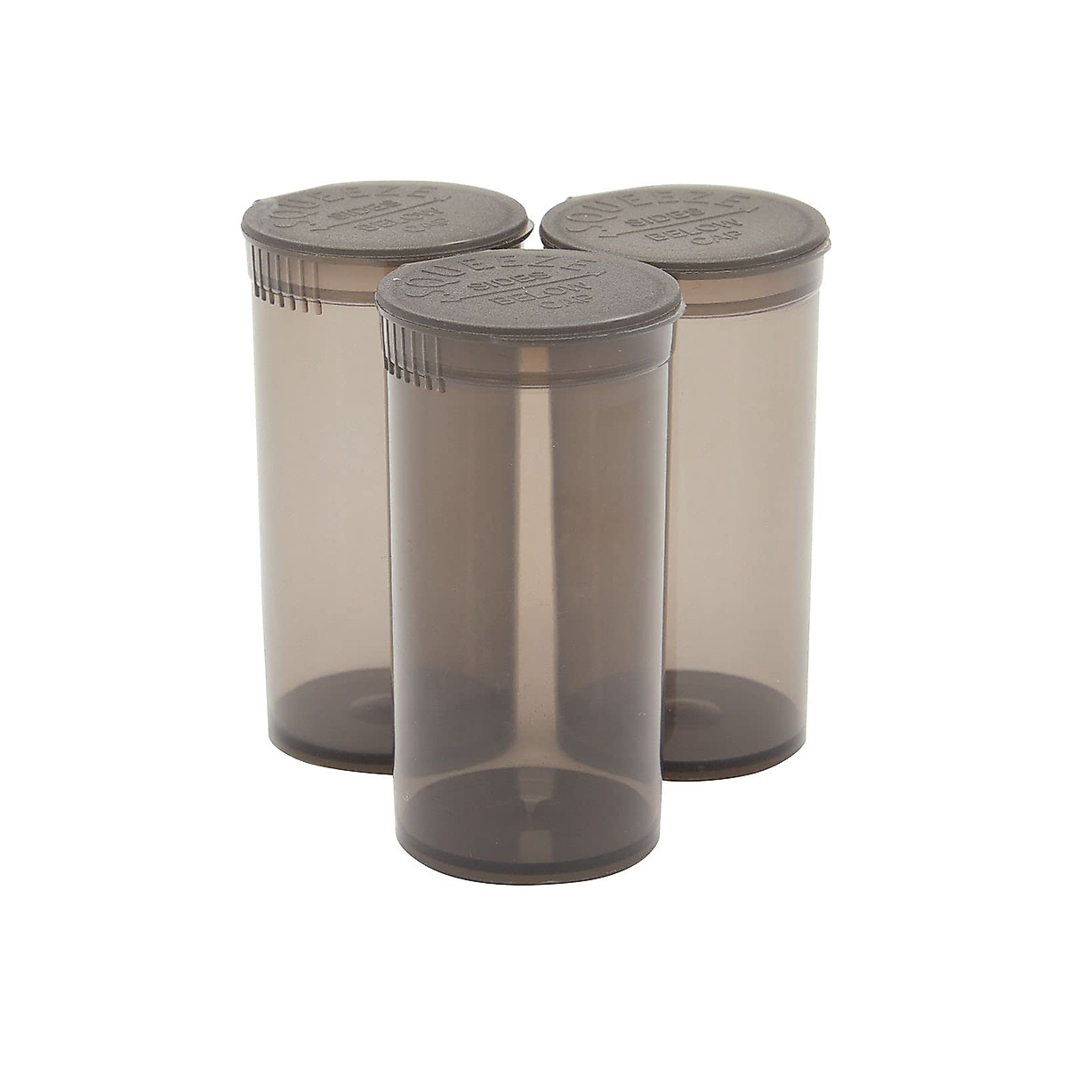 Juvale 50 Pack Empty Pill Bottles with Caps - 13 Dram Medicine Containers, Prescription Vials with Lids (Black)